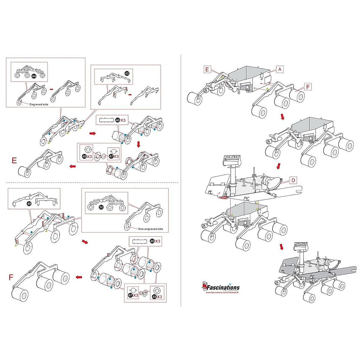 Fascinations Metal Earth Mars Rover 3D Metal Model Kit