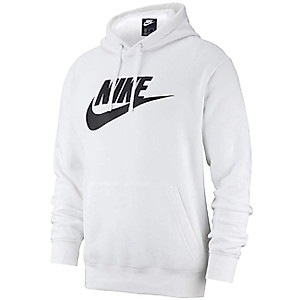 Nike Men's Sportswear Club Fleece Hoodie White XL