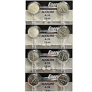 [ Strip of 8 ] Energizer A76/LR44 (A76BP), SR44, L1154, 1.5v Alkaline Batteries