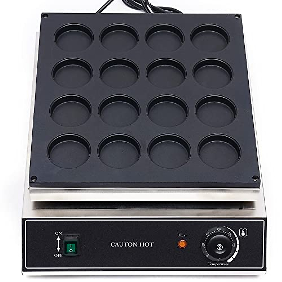 DYRABREST Commercial Electric Red Bean Cake Baker, Nonstick Waffle Maker Machine, 110V Stainless Steel Waffle Iron Maker, with Temperature and Time Control for Restaurant, Cafe Tea Shop, Snack Bar