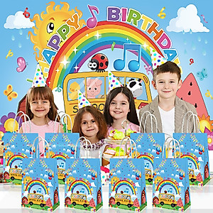 POAKYPA 20 PCS Cartoon Melon Birthday Party Supplies,Kid Party Decorations Gift Bags,Boys and Girls Candy Bags for Birthday Party.