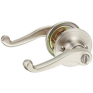 SCHLAGE J Series Dexter Satin Nickel Universal Turn-Lock Privacy Door Lever