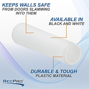 RecPro RV Plastic Door Stop | 2.755” (Single, White)