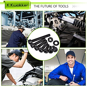 K Kwokker 1710Pcs Metric Bolt Assortment M2 M3 M4, 21 Sizes 4MM to 30MM Upgraded Zinc Plated Hex Socket Head Cap Machine Screws, 12.9 Alloy Steel Bolts and Nuts Kit Screws Nuts and Washers