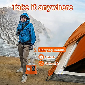 SEEYANG Patio Tent Propane Heater, Portable Propane Tank Top Heater, Camping Gas Heater with 5FT Propane Hose + Pressure Reducing Valve for Outdoor/Indoor Use Ice Fishing Hiking Hunting