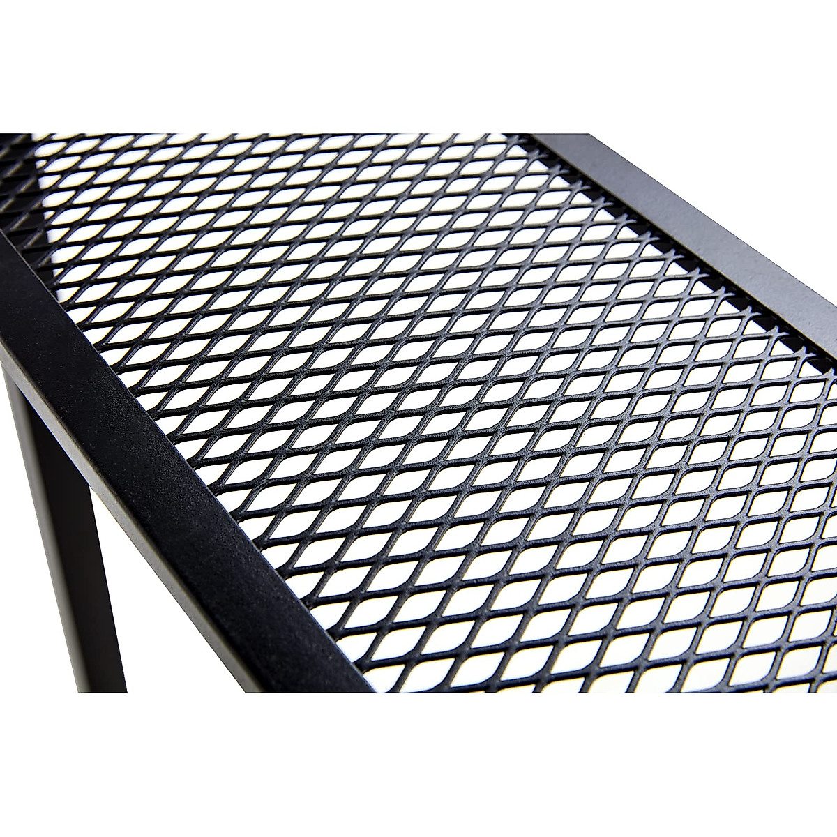 8x5ft Grill Gazebo Shelter with Interlaced Vented Polycarbonate Roof, Outdoor BBQ Gazebo with Side Shelves for Hanging Tools Outdoor Patio Canopy BBQ Shelter with Steel Hardtop Black