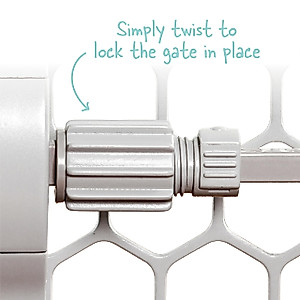 Regalo Easy Fit Plastic Adjustable Extra Wide Baby Gate, 1 Count (Pack of 1)