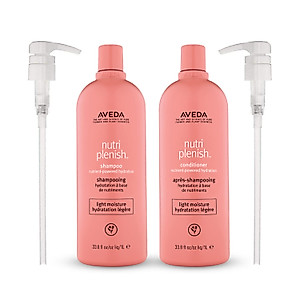 Aveda Nutriplenish Light Moisture Shampoo & Conditioner 33.8 Oz Each with Pumps