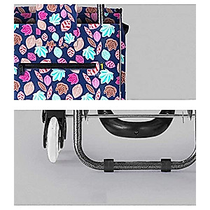 Shopping Trolley on Wheels Multi Function Shopping Cart Seniors Groceries Trolley, Eight Rounds Crystal Wheel, Climbing Stairs Small Cart Handcart, 35 Kg Load Storage Hand Trucks,#4 ,Shopping Trol