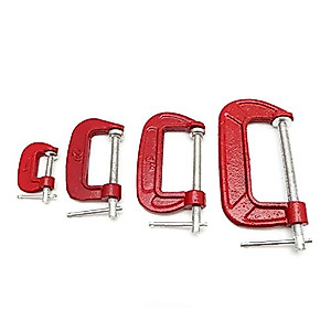 erDouckan C/G Clamp & Durable Metal C G Clamp Heavy Duty Woodworks Crafts Carpenter Vise Grip Tool, Perfect for Family Woodworking