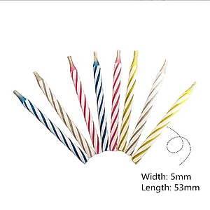 20 Pcs Funny Magic Relight Birthday Decorations Candles, Novelty Trick Candles for Birthday Party, Fool's Day, Christmas Celebration