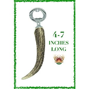 Handcrafted Deer Antler Bottle Opener - Unique & Rustic Bar Accessory for Beer Enthusiasts and Nature Lovers