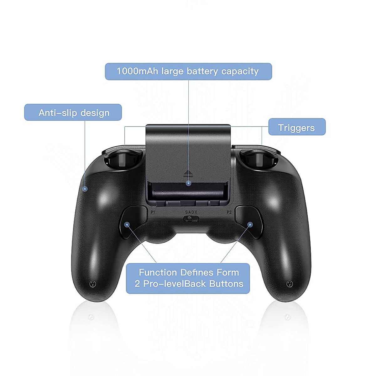 8Bitdo Pro 2 Bluetooth Controller - Hall Effect Joystick Update, for Switch, Windows, Apple, Android, Steam Deck, and Raspberry Pi (Black)