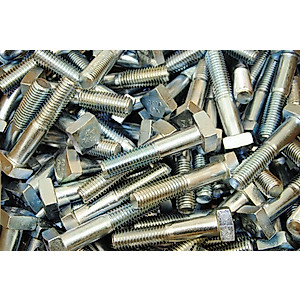 (20) Square Head 5/8-11 x 3 Zinc Plated Bolts A307 15/16" Sq