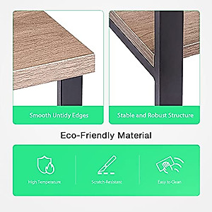 AZL1 Life Concept 47" Console, Entry Shelf,Sofa Side Table for Entryway Living Room,Industrial Home Furniture Vintage, Light oak