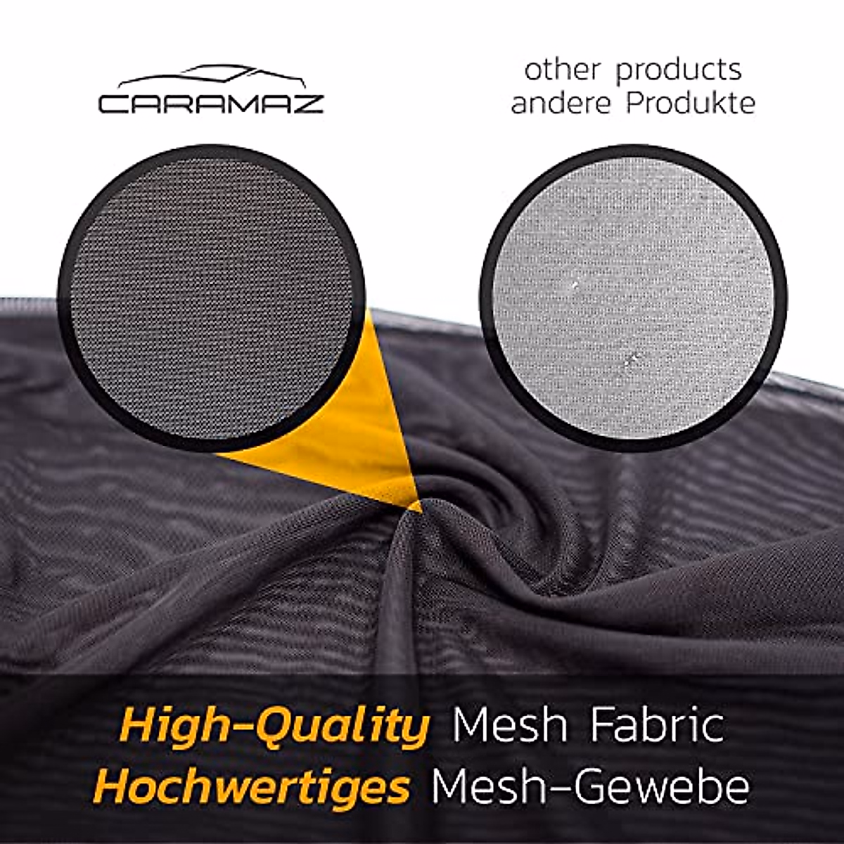 CARAMAZ Car Sun Window Sock for Baby, Size M for smaller cars