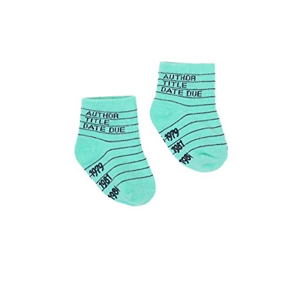 Out of Print Unisex Library Card Socks 0-12 months 4 Pack