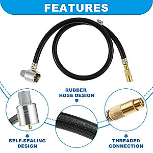 ETERMETA 12 PSI Pressure Regulator with 3 Feet Extended Propane Hose Adapter Replacement for Coleman Classic PowerPack, Tabletop, and More Propane Stove (NOT Replacement for Roadtrip Grill)
