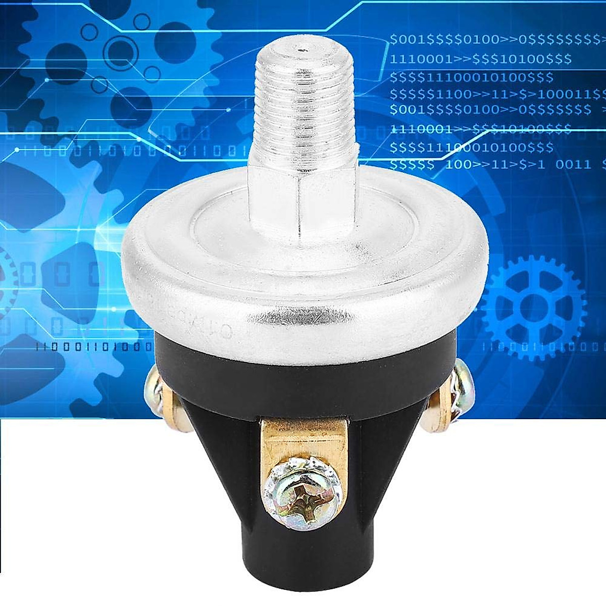 309-0641-03 1/8" NPT Oil Pressure Switch, Low Oil Pressure Alarm Switch, Three-Wire Output, 1/8-27 NPT Thread