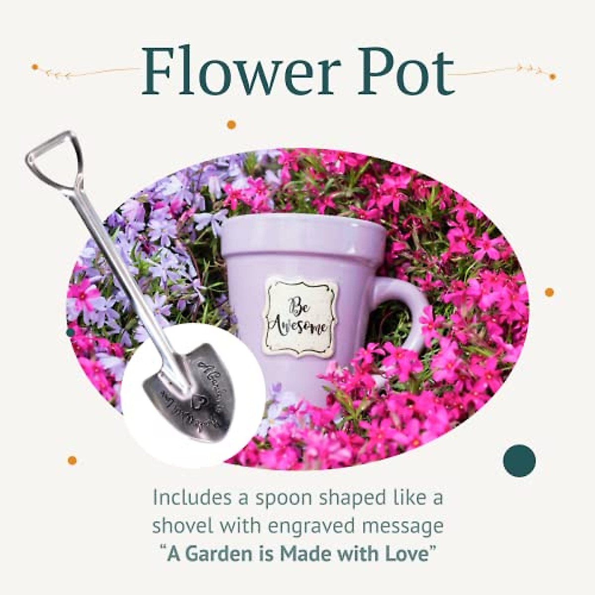 Divinity Boutique Lilac Flower Pot Mug - Be Awesome