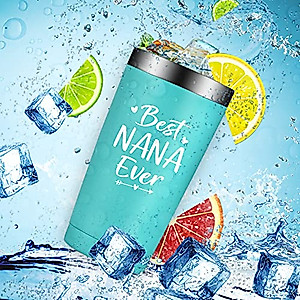 BIRGILT Best Nana Ever Gifts - Gifts for Nana from Granddaughter, Grandson - Mothers Day Gift from Grandkids - Birthday, Christmas Gifts for Nana, Mimi, Grandma - 20oz Nana Tumbler