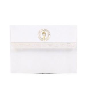 Hallmark Thomas Kinkade Boxed Christmas Cards Assortment, Snowy Houses (40 Cards with Envelopes and Foil Seals)