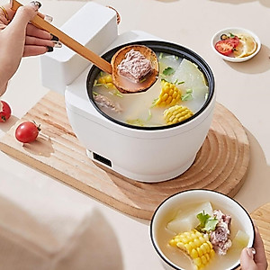 Generic Funny Rice Cooker Non-Stick Multi Cooker Toilet-Shaped Electric Cooking Pot For Stir Fry, Steak, Noodles, Soup Portable Hot Pot For Dorm, Office, Travel,toilet crock pot, white