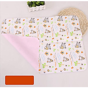 4pcs Pack Monvecle Baby Infant Cotton Waterproof Changing Pads Washable Resuable Diapers Liners Mats Small 18"x12"