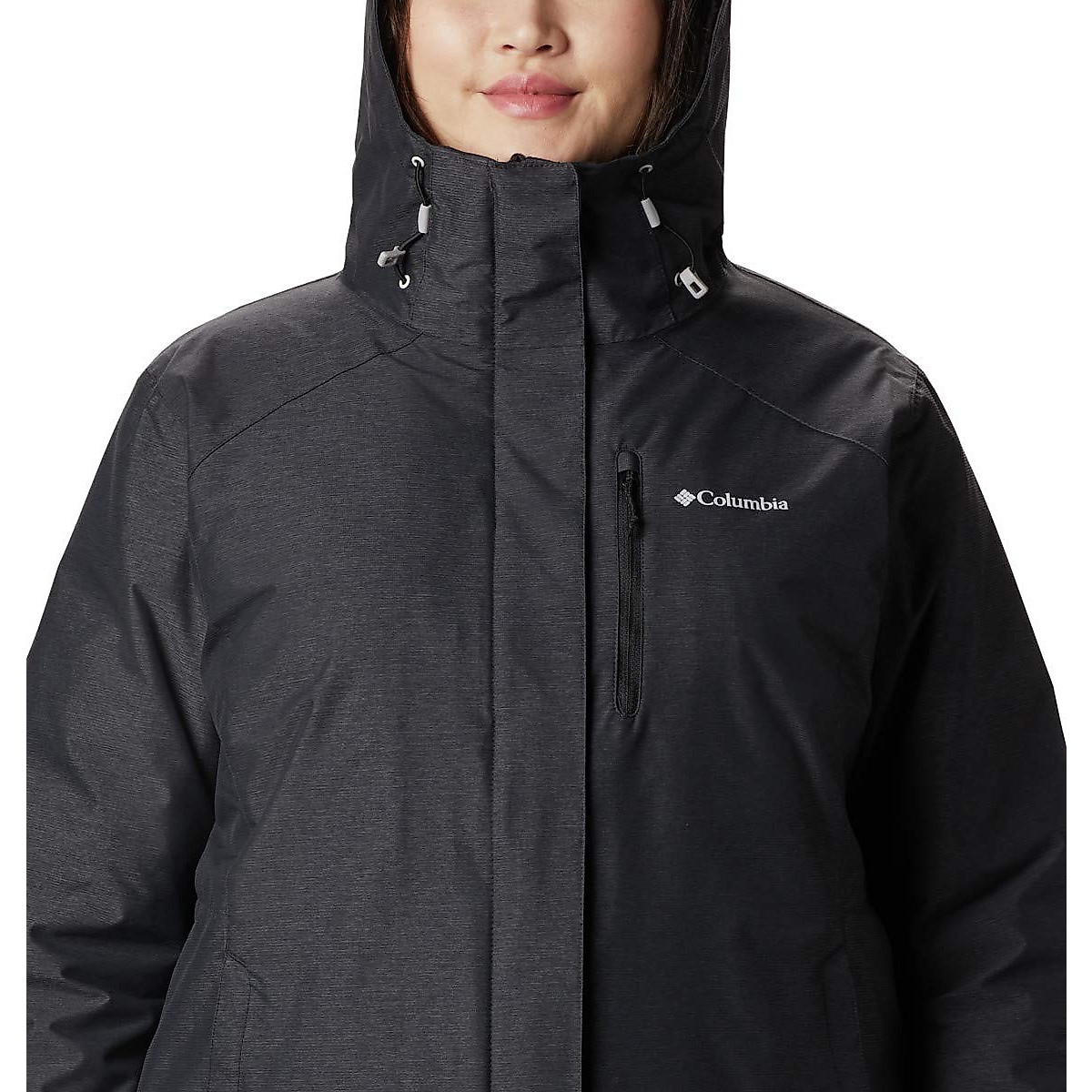 Columbia Women's Whirlibird Iv Interchange Jacket, Black Crossdye, X-Large