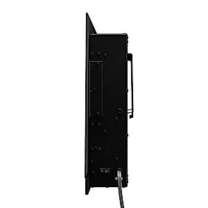 Amazon Basics Wall-Mounted Recessed Electric Fireplace - 60-Inch, Black