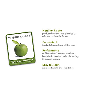 GreenPan Rio 10 Inch Ceramic Non-Stick Fry Pan, Black -