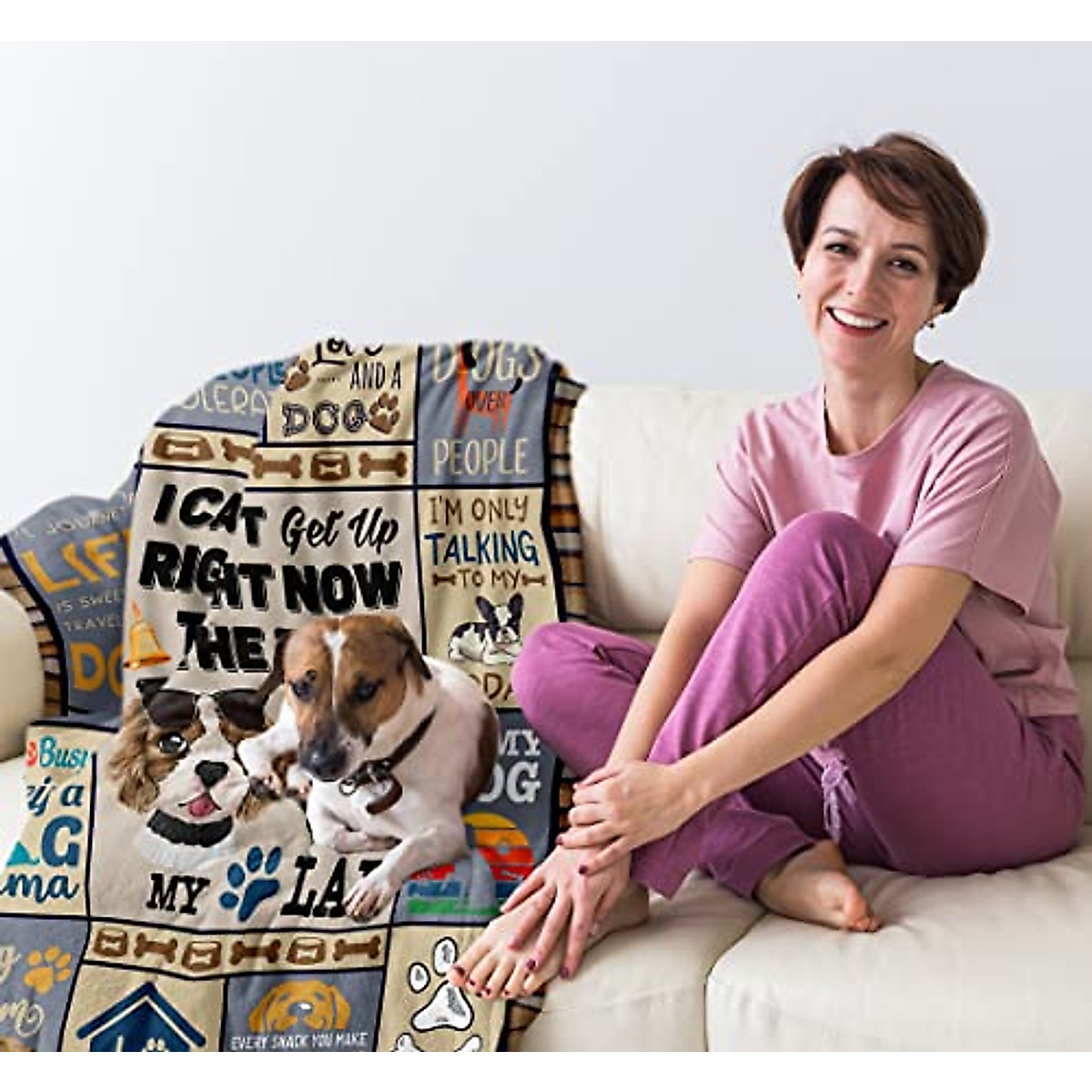 Dog Mom Gifts For Women, Dog Mom Gifts Throw Blanket 50"x60", Dog Lovers Gifts For Women, Gifts For Dog Lovers Women, Gifts For Dog Moms, Dog Mom Gift, Gift For Dog Lover, Best Gifts For Dog Owners