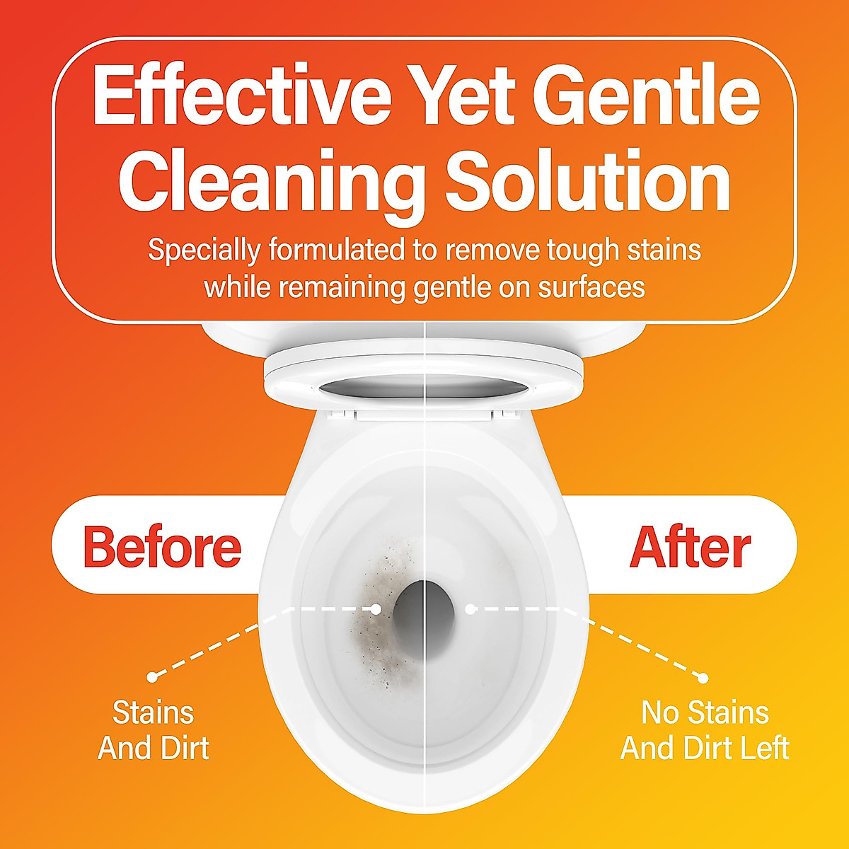 NeverScrub! Self Cleaning Toilet System - Automatic Toilet Bowl Cleaner with Starter Cartridge, Lasts Up 3 Months Continuous Cleaning - Refillable Toilet Bowl Cleaner for Stains, Rings, and Odor