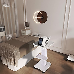 Cozyel Esthetician Cart, Trolley Cart with wheels, 3 Tier Beauty Rolling Cart, Trolley SPA, Adjustable Tattoo Table Work Station, Beauty Salon trolley cart, Salon Spa Rolling Trolley Stand Mobile Cart