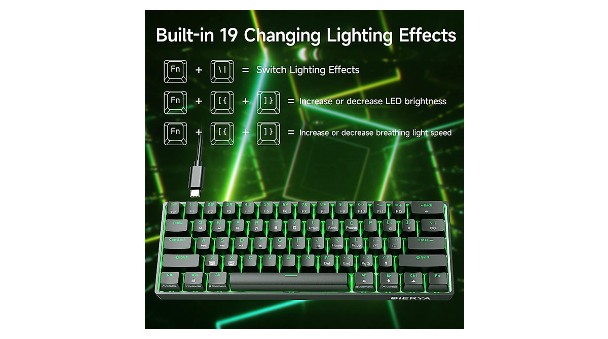 DIERYA DK61SE 60% Mechanical Keyboard - Compact & Quiet