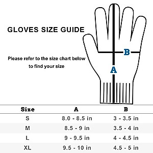 DEYAN Cut Resistant Gloves - 2 Pairs Food Grade Safety Cutting Gloves, Level 5 Protection, Used for Meat Cutting, Oyster Shucking, Wood Carving, Gardening (Large)