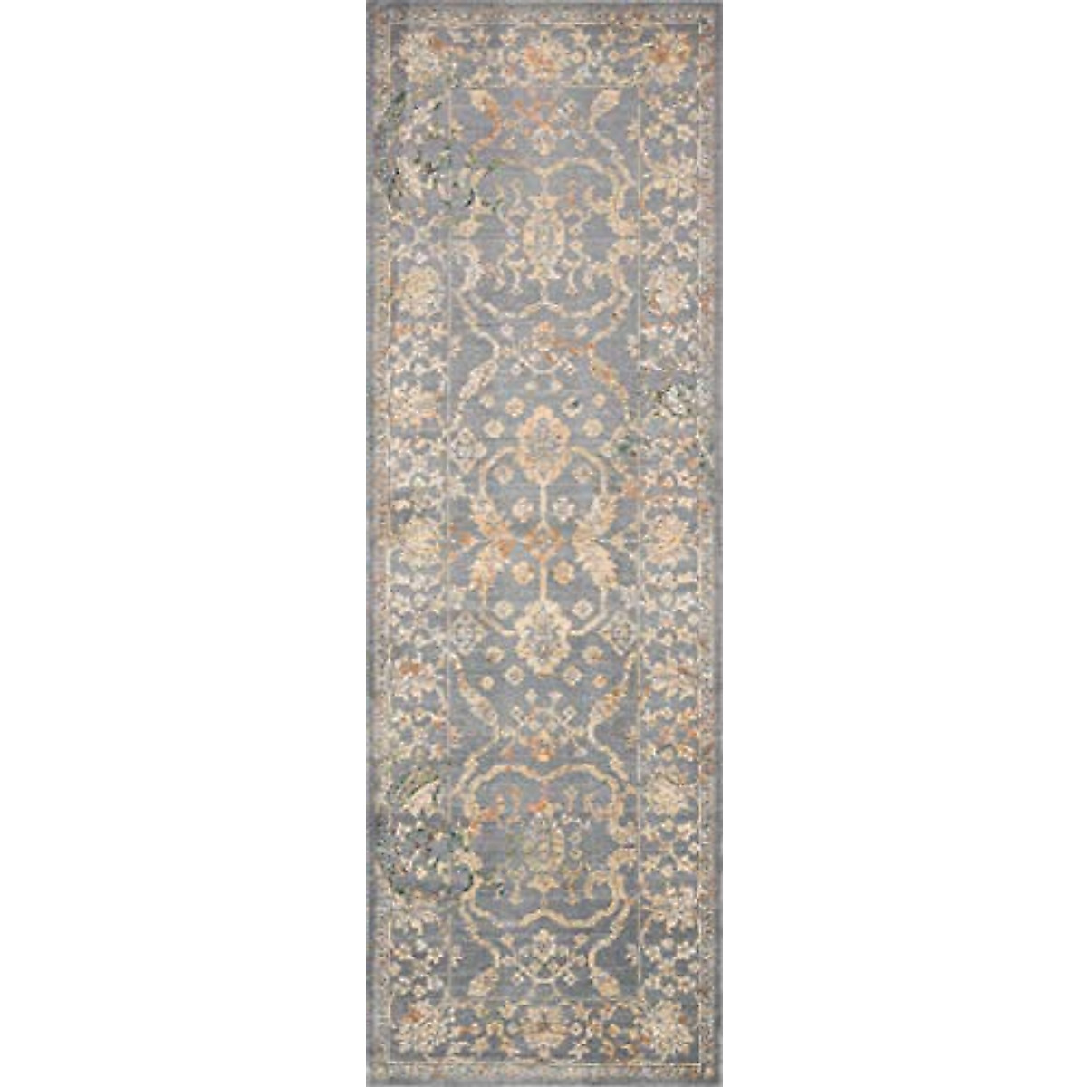 Loloi II Isadora Collection ISA-05 Silver/Silver, Transitional 8'-0" x 10'-0" Area Rug