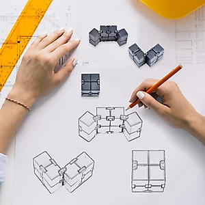 Infinity Cube Fidget Toy, Sensory Tool EDC Fidgeting Game for Kids and Adults, Cool Mini Gadget Best for Stress and Anxiety Relief and Kill Time, Unique Idea That is Light on The Fingers and Hands