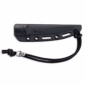 CRKT Obake Fixed Blade Knife: Burnley Titanium Nitride Plain Edge EDC Knife, Outdoor Utility Knife with Handle Wrap, Etched Blade, and Nylon Sheath 2367