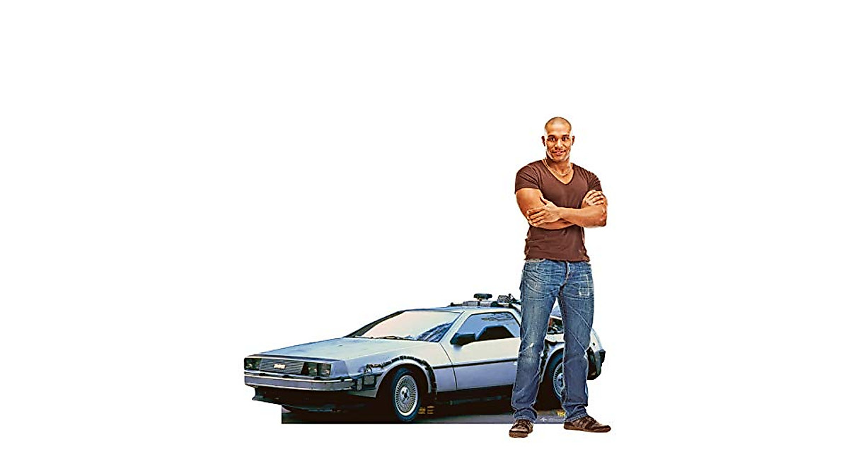 Back to the Future DeLorean Life Size Cardboard Cutout | Movie Memorabilia