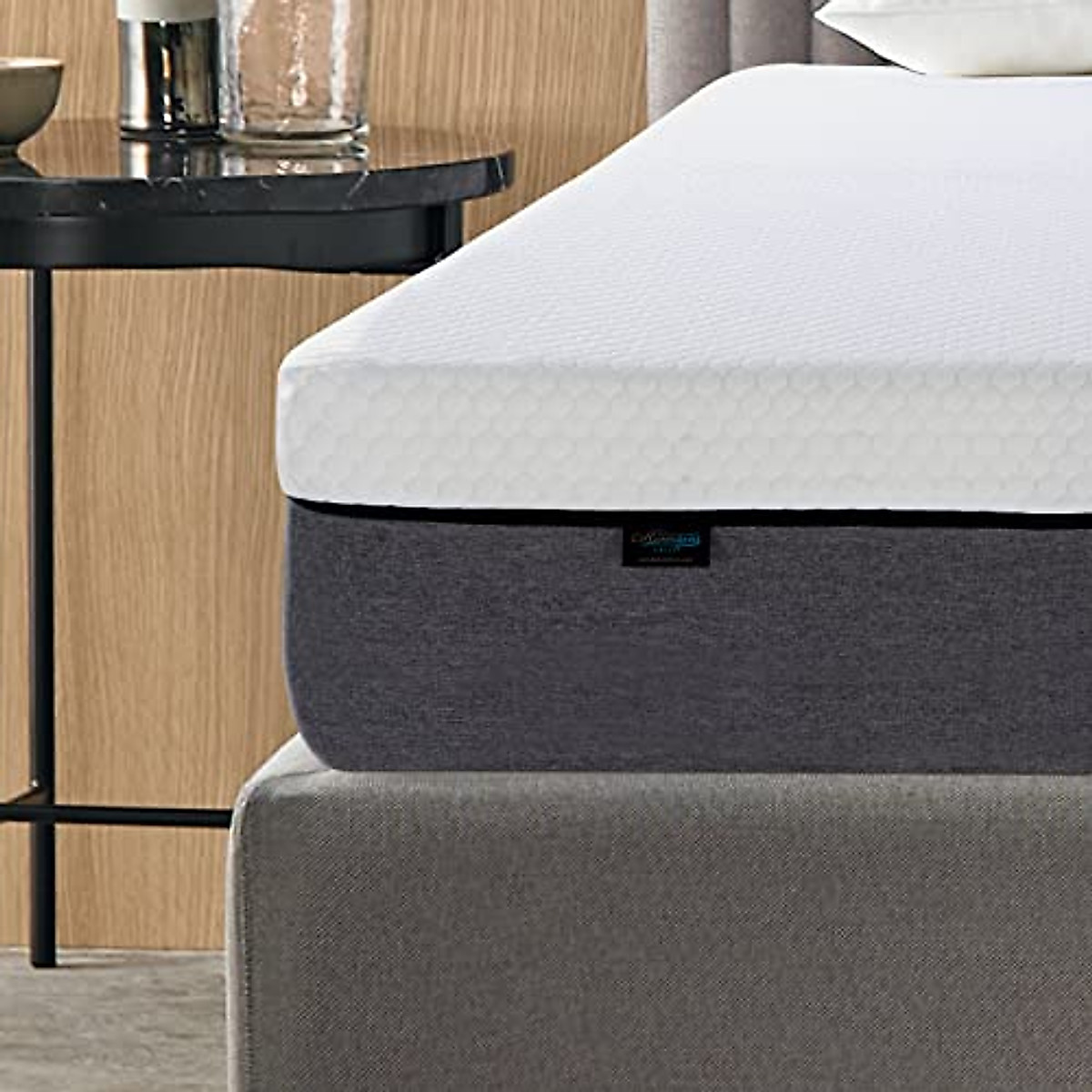 BAENIGHT Gel Memory Foam Mattress ，8 Inch High Rebound Effect Mattress for Relieving Body Pressure，Medium Firm Affordable Bed Mattresses with Replaceable Cover with Zipper (Queen (U.S. Standard))