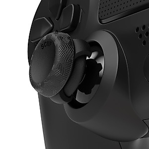 SCUF Thumbstick Grips - 4 Pack with 2 Bases - Tactic - Joystick Thumb Grips For Xbox One and Xbox Series X & S, PS4, PS5, Nintendo Switch Pro Controller - Black