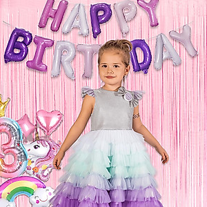 Pastel Pink Party Backdrop Decoration - GREATRIL Coral Pink Foil Fringe Streamers for Baby/Valentines/Cowgirl/Sweet/Cloud/Unicorn/Princess Themed - 3.2ft X 8.2ft - 2 Packs