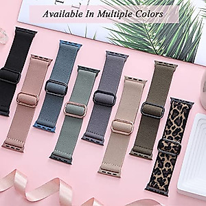 4 Pack Stretchy Nylon Bands Compatible with Apple Watch Band 38mm 40mm 41mm 42mm 44mm 45mm 49mm for Women Men, Elastic Solo Loop Adjustable Sport Braided Strap for iWatch Series 8 7 SE 6 5 4 3 2 1