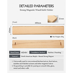 HEZHEN-Sweden Sandvik Stainless Steel Knife Set 5PCS, Forged Kitchen Knives Cooking Tools, Olivewood Handle + Maple Wood Magnetic Knife Strip Knife Bar