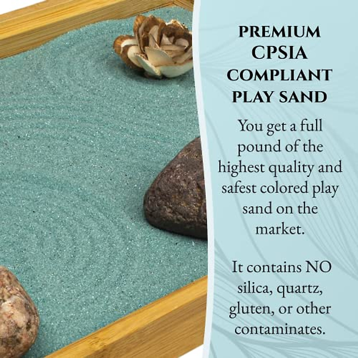 Desktop Tranquility Large Japanese Zen Garden Kit for Home or Office Desk | Office Decor Zen Garden Kit Improves Meditation | Includes Sand Tray, Bamboo Tools, Rocks, and Wooden Flower | 11" x 7.5"