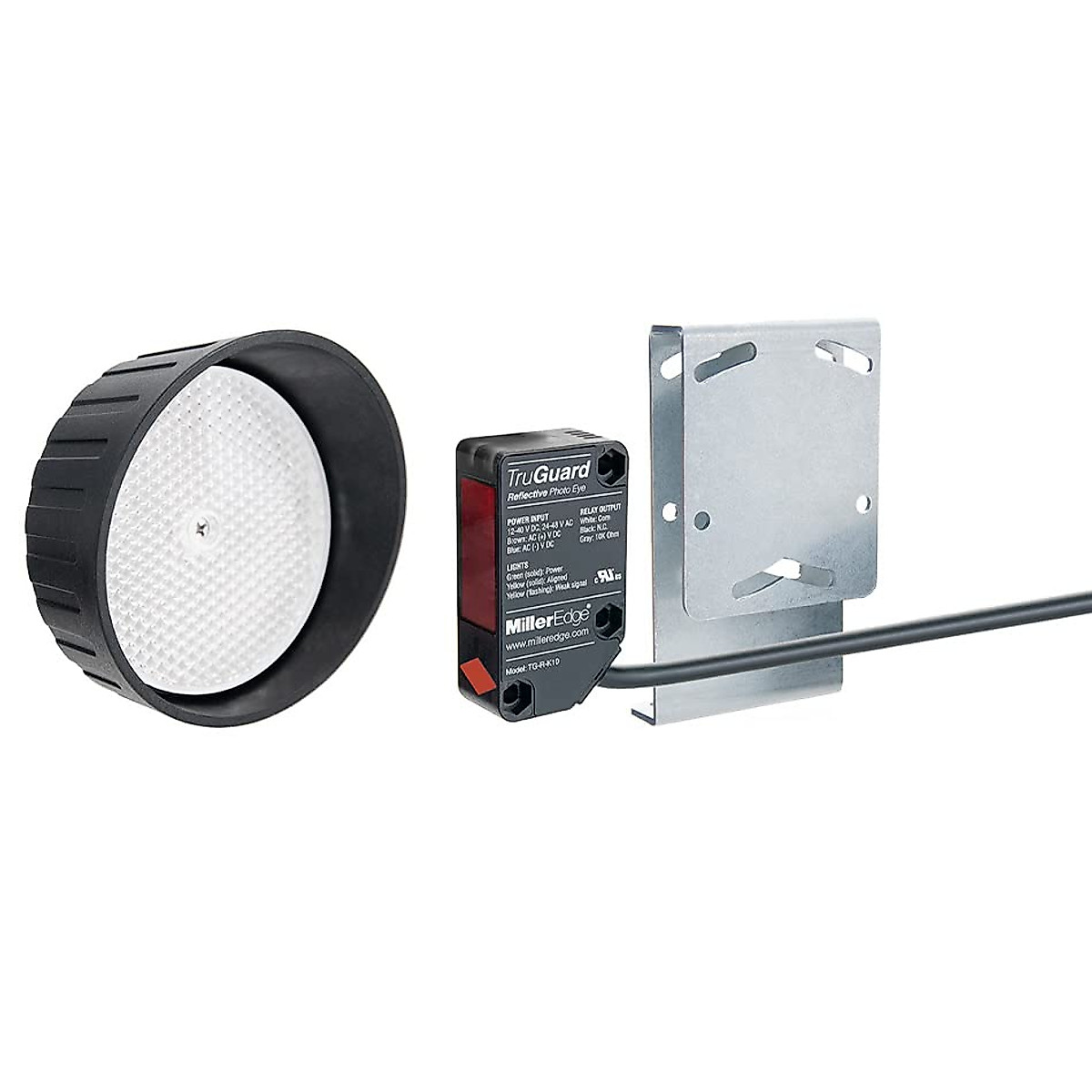 MillerEdge TG-R-K TrueGuard Monitored Reflective Photo Eye Safety Sensor 30ft
