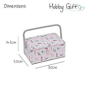 Hobby Gift Exclusive Cantilever Sewing Box, Cats