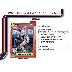 2025 Topps Series 1 Baseball Trading Card MLB Hanger Box