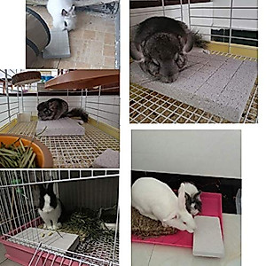 Litewoo Rabbit Scratching Board Pet Molars and Paws Lava Pumice Small Animal Foot Pads for Guinea Pig Ferrets Hedgehog Chinchilla Rabbit